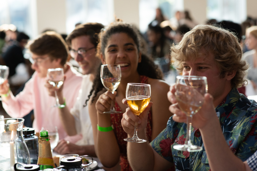 The Thorndike Oak Toast Tradition | Bowdoin College