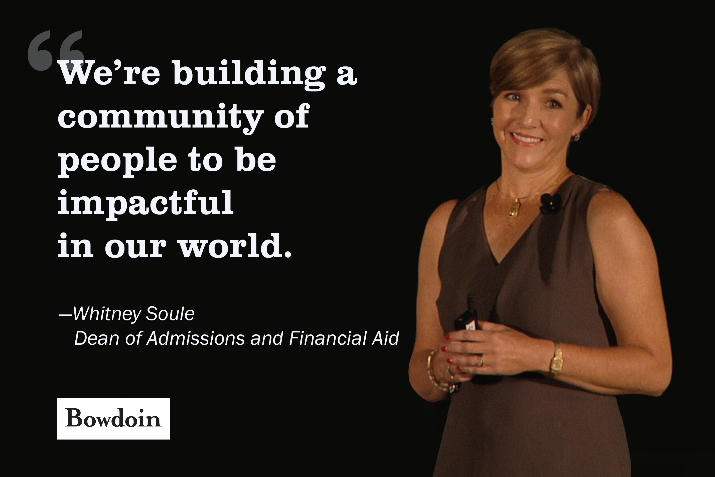 Bowdoin Admissions Dean Soule Talks Character and Kindness on Bloomberg ...