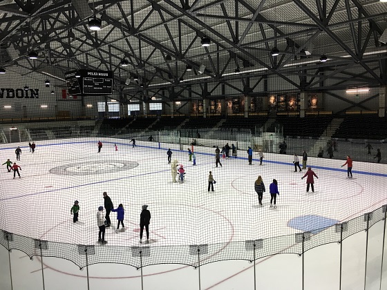 Alumni, Family, and Friends Enjoy the Annual Family Skate | Bowdoin College