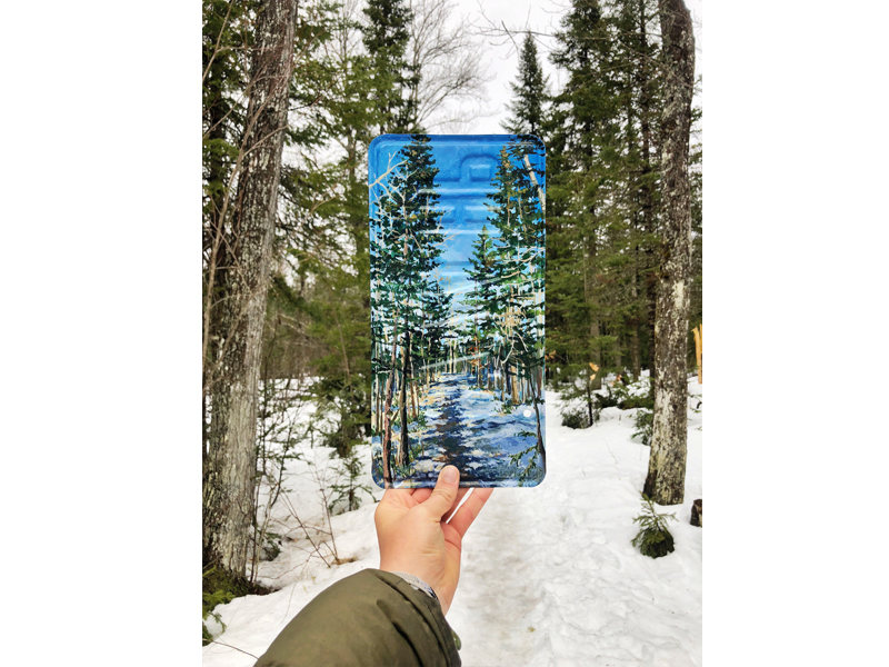 Artist Mariah Reading ’16 Turns Litter into Landscapes | Bowdoin College