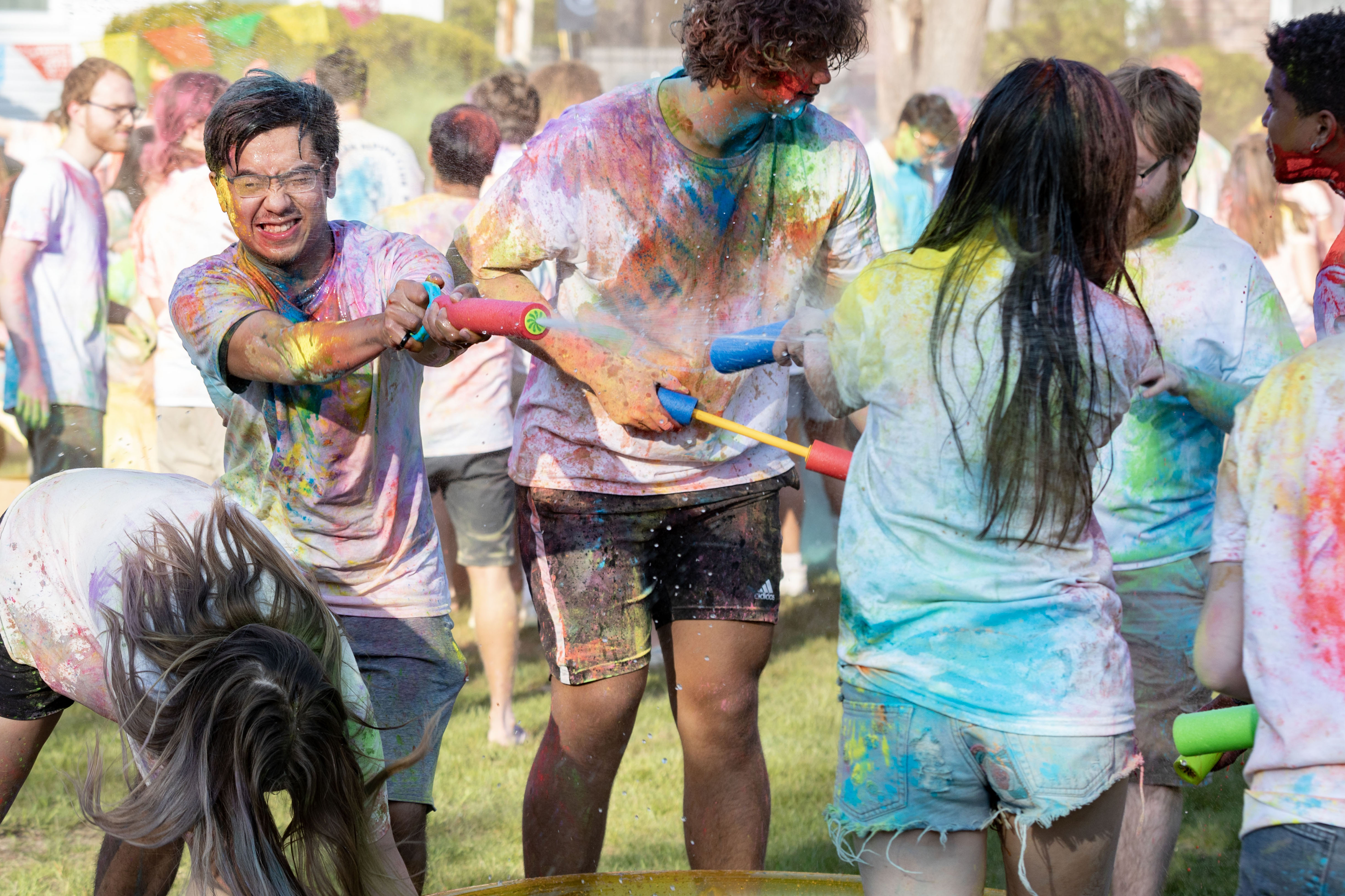 Showing Their Colors: Bowdoin Students Celebrate Holi | Bowdoin College