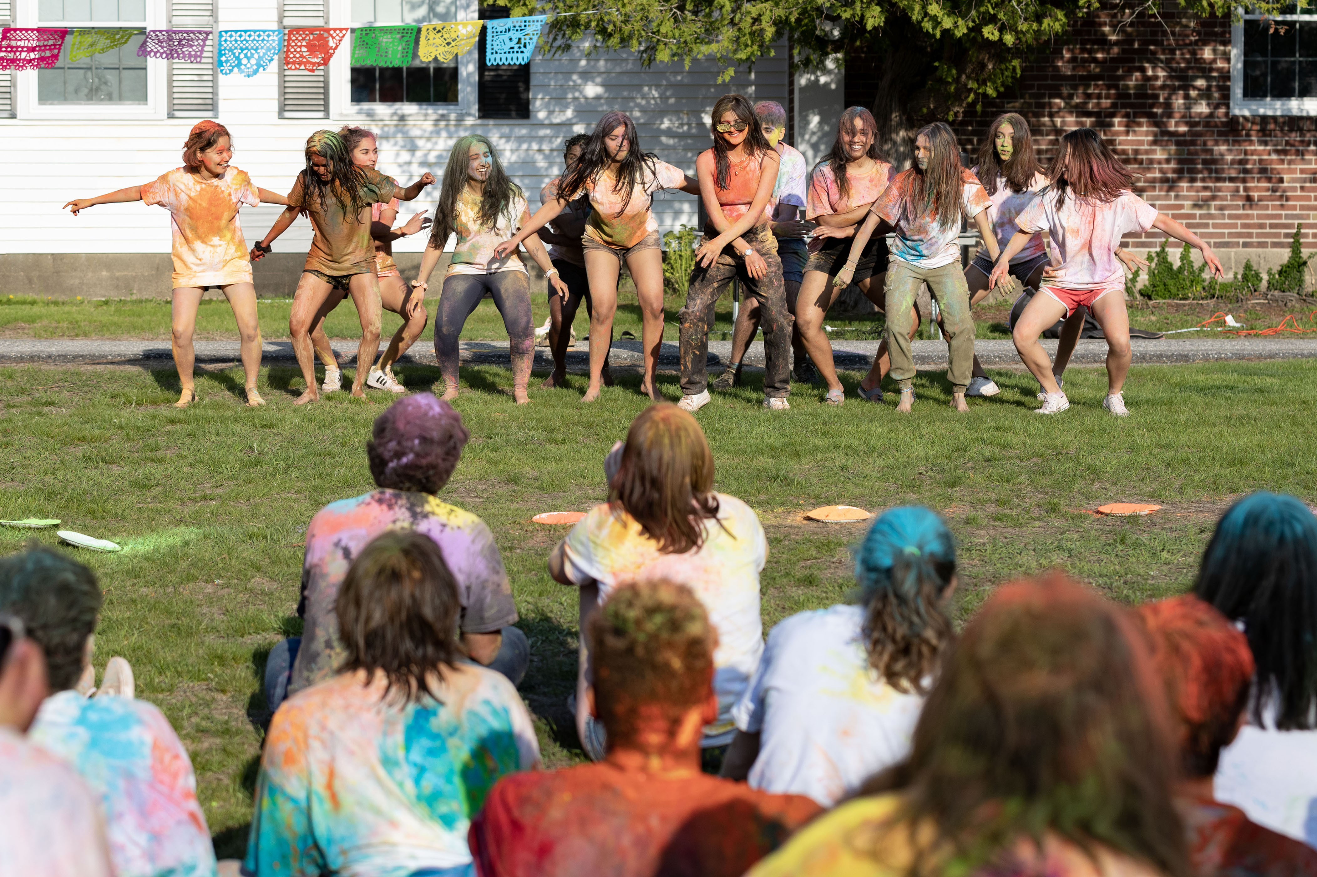 Showing Their Colors: Bowdoin Students Celebrate Holi | Bowdoin College