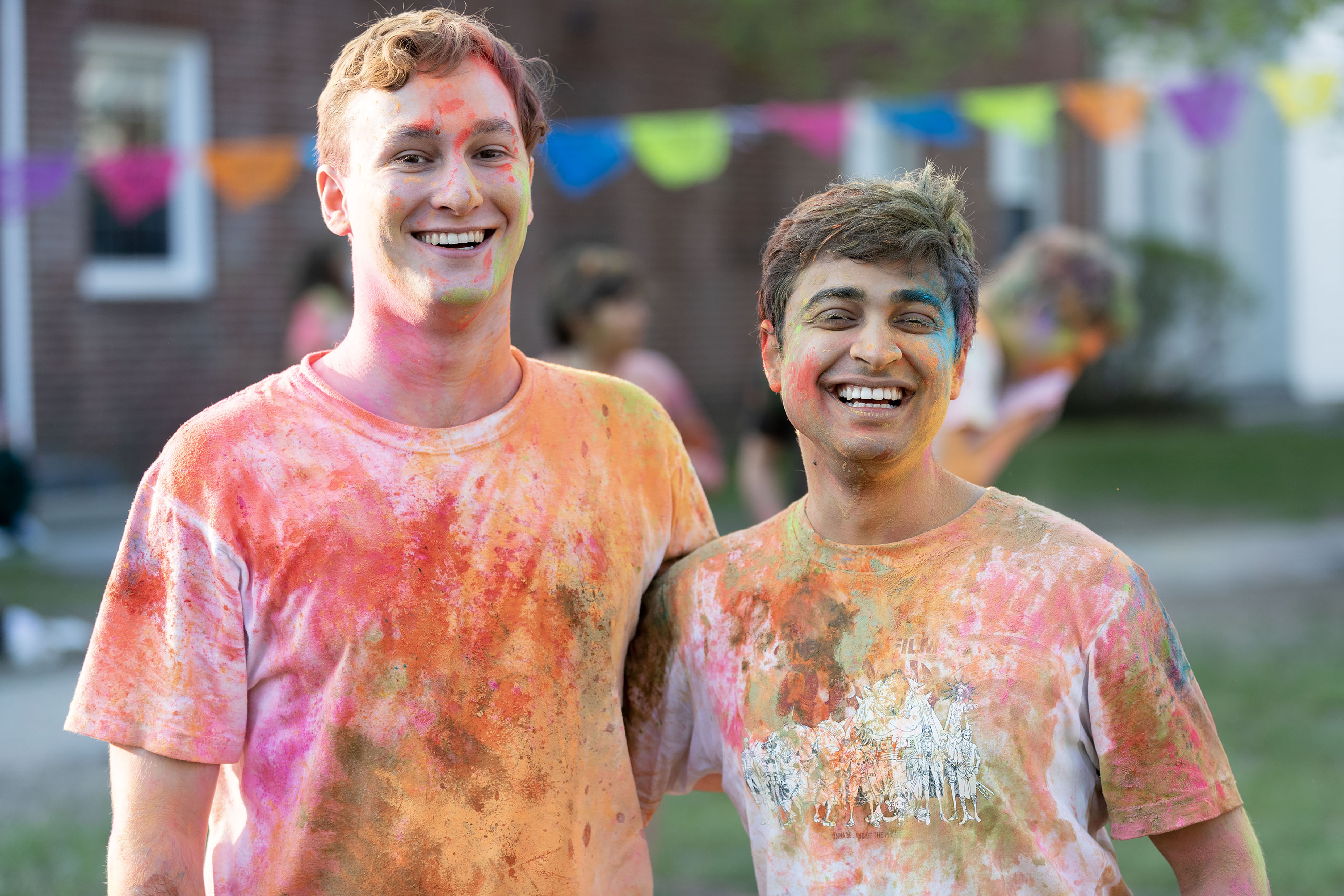 Showing Their Colors: Bowdoin Students Celebrate Holi | Bowdoin College