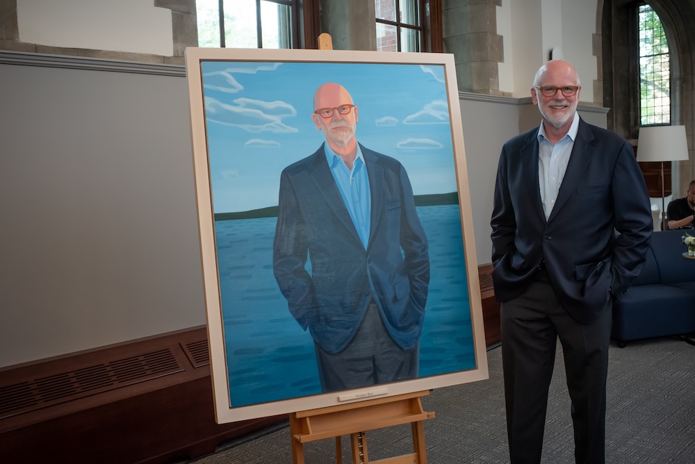 A Portrait that Captures Clayton Rose and His Legacy | Bowdoin College