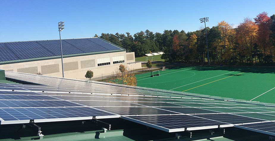 College With Solar Panels